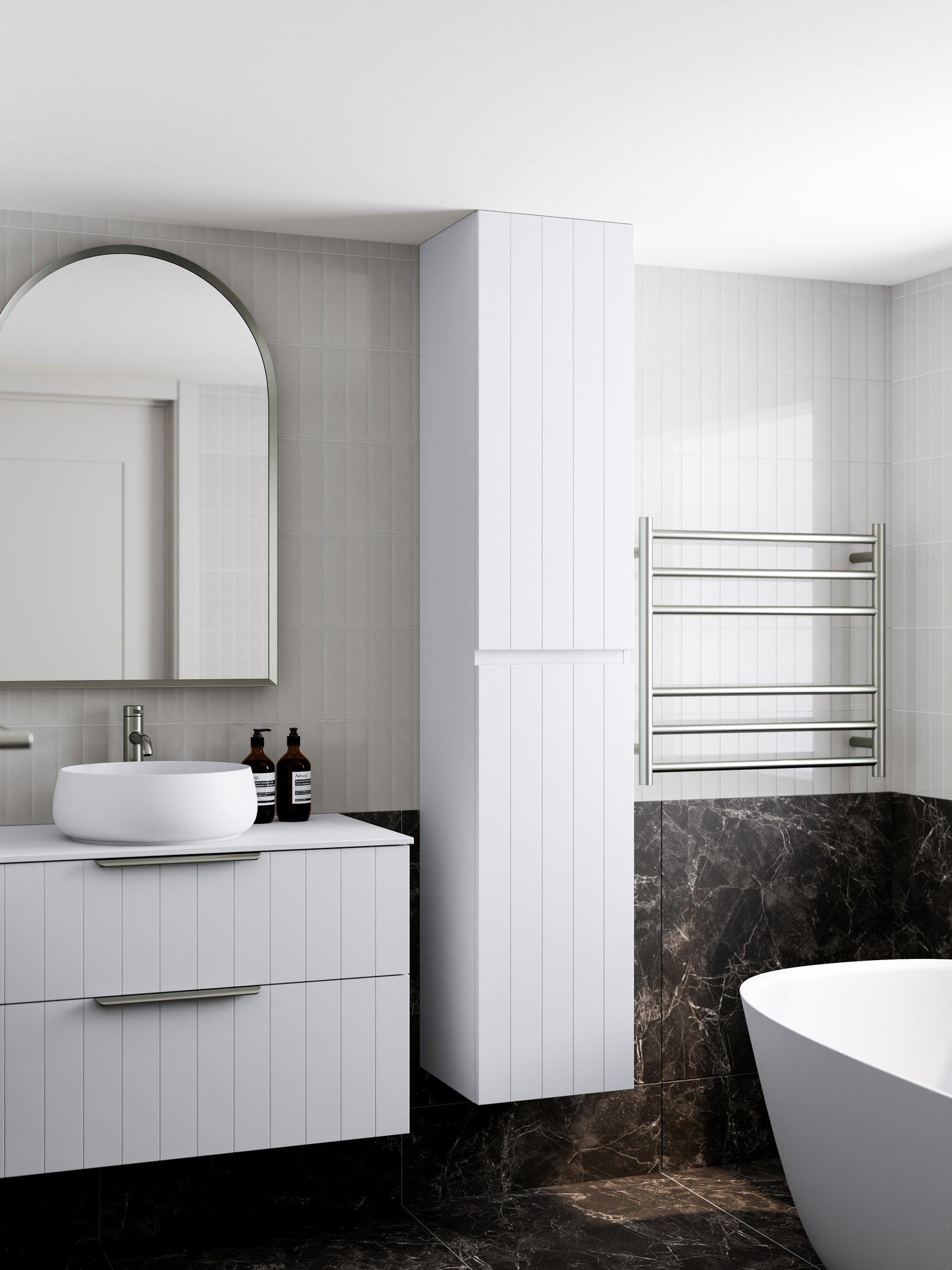 Bathroom Tall Storage Cabinets | Code Interiors NZ – Elite Bathroomware