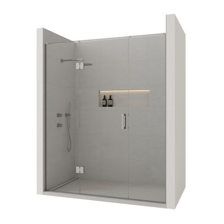 ATLANTIS LINEA QUATTRO SEATTLE 1800X1000 TILED SHOWER KIT - 3 SIDED ...