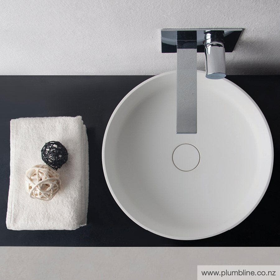 SUPER-THIN ELLIPSE ROUND VESSEL BASIN – Elite Bathroomware